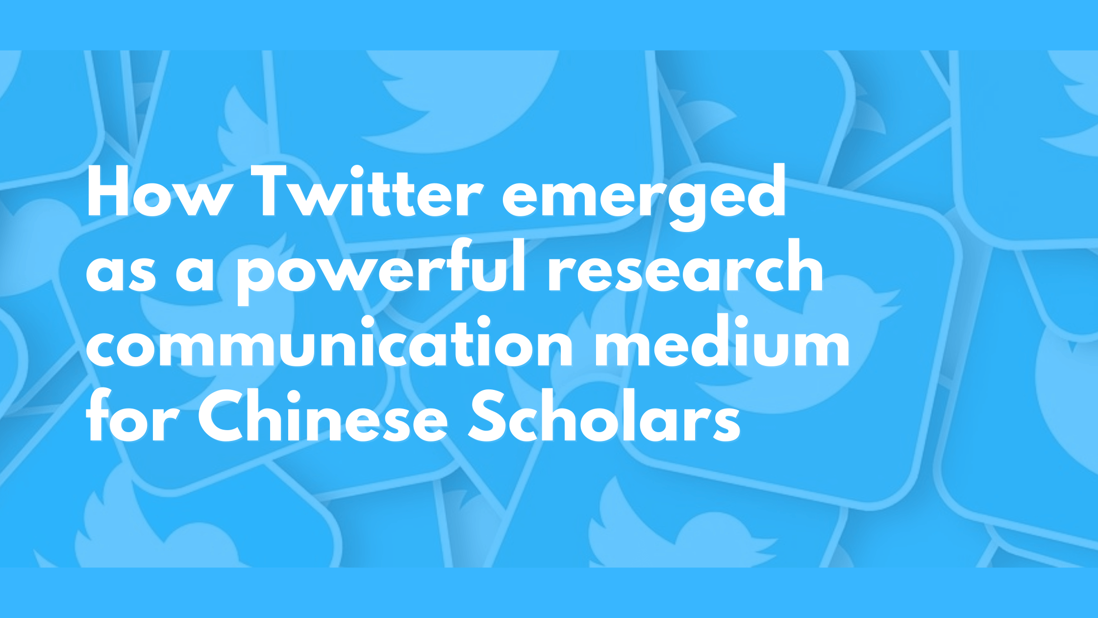 How Twitter emerged as a powerful research communication medium for ...