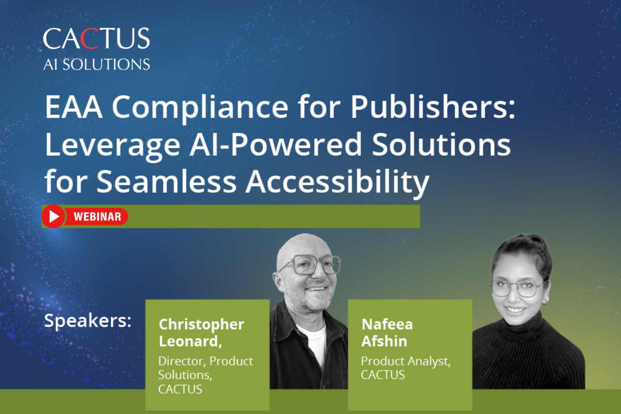 EAA Compliance for Scholarly Publishers: Leveraging AI-Powered Solutions for Seamless Access ...